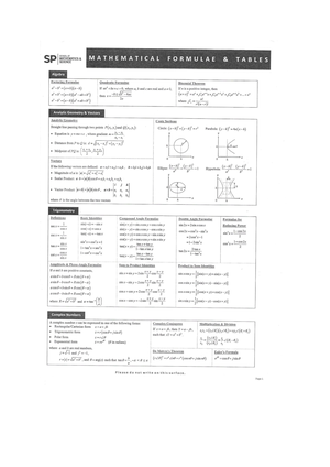 Sample paper maths entrance test pdf - SINGAPORE POLYTECHNIC MATHS ...
