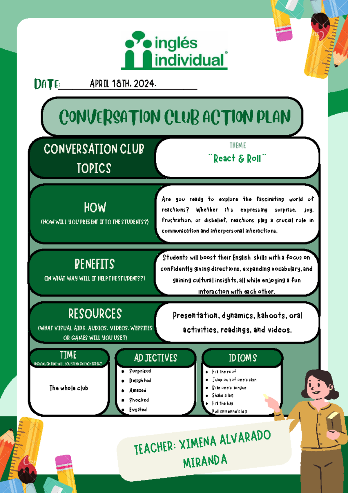 Actionplan APR 18TH, 2024 - TEACHER: XIMENA ALVARADO MIRANDA ...