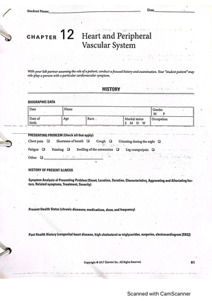 Nursing Cardiac PVS Learning Packet - Cardiae PVS Learning Packet Heart ...