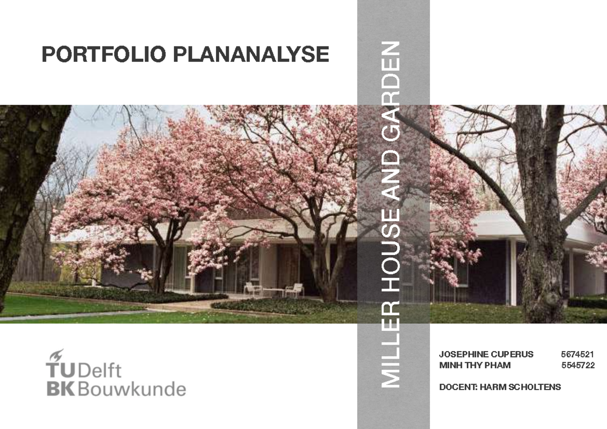 Miller House Plananalyse BK1GR1 - PORTFOLIO PLANANALYSE MILLER HOUSE ...