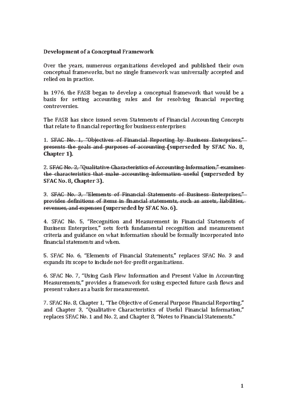 SFAC - financial accounting and reporting key sfacs to know about ...