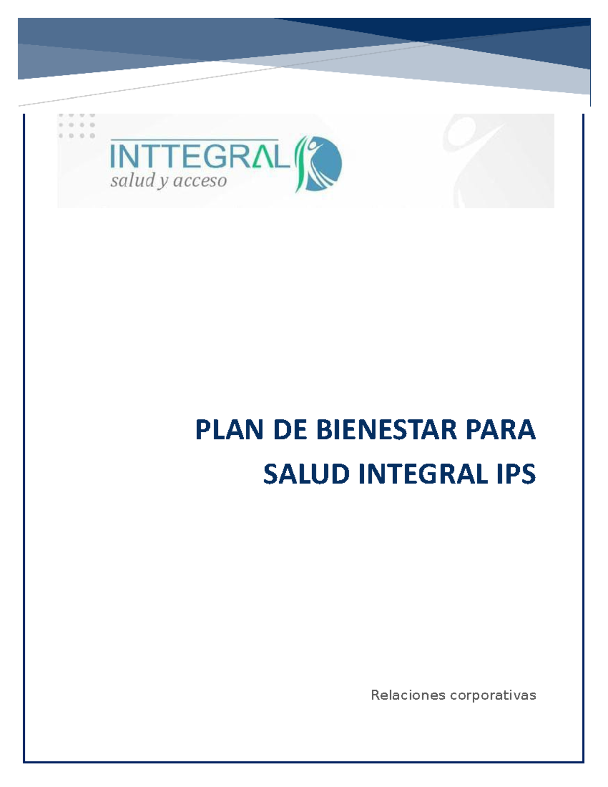 Programa de bienestar social e incentivos - Relaciones corporativas ...