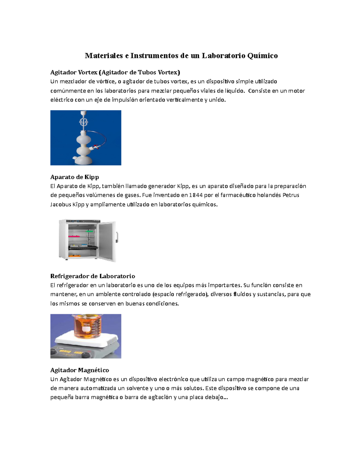 30 Materiales e Instrumentos de un Laboratorio Químico - Materiales e Instrumentos de un ...