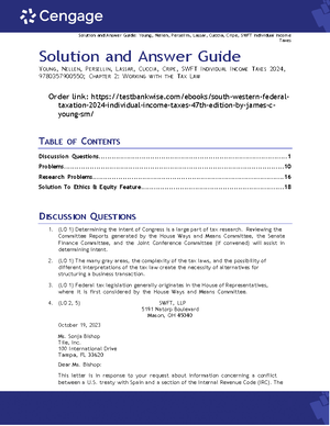 Solution Manual For Pearson’s Federal Taxation 2025 Individuals, 38th Edition by Mitchell ...