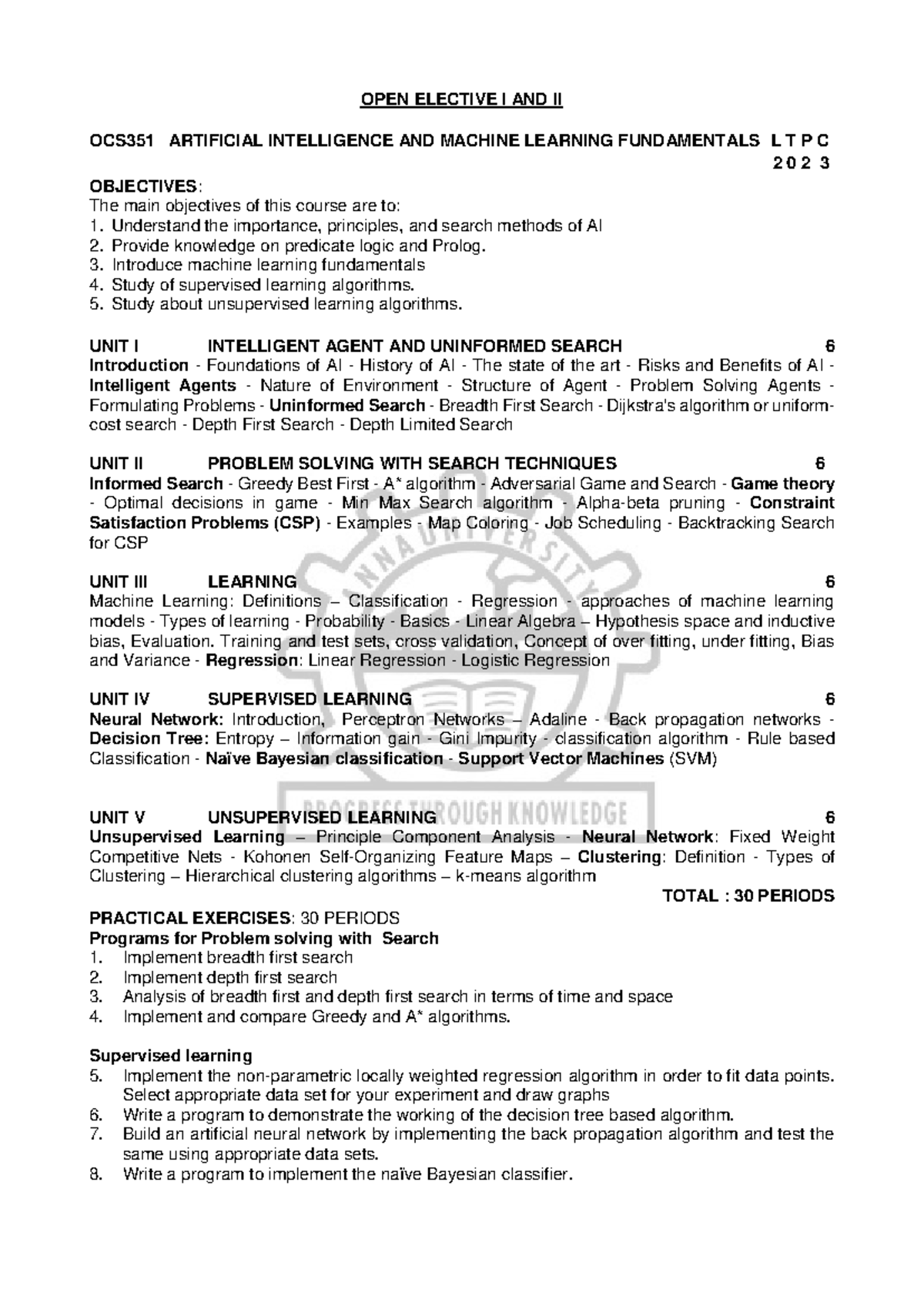 Artificial Intelligence and Machine Learning Fundamentals - OPEN ...