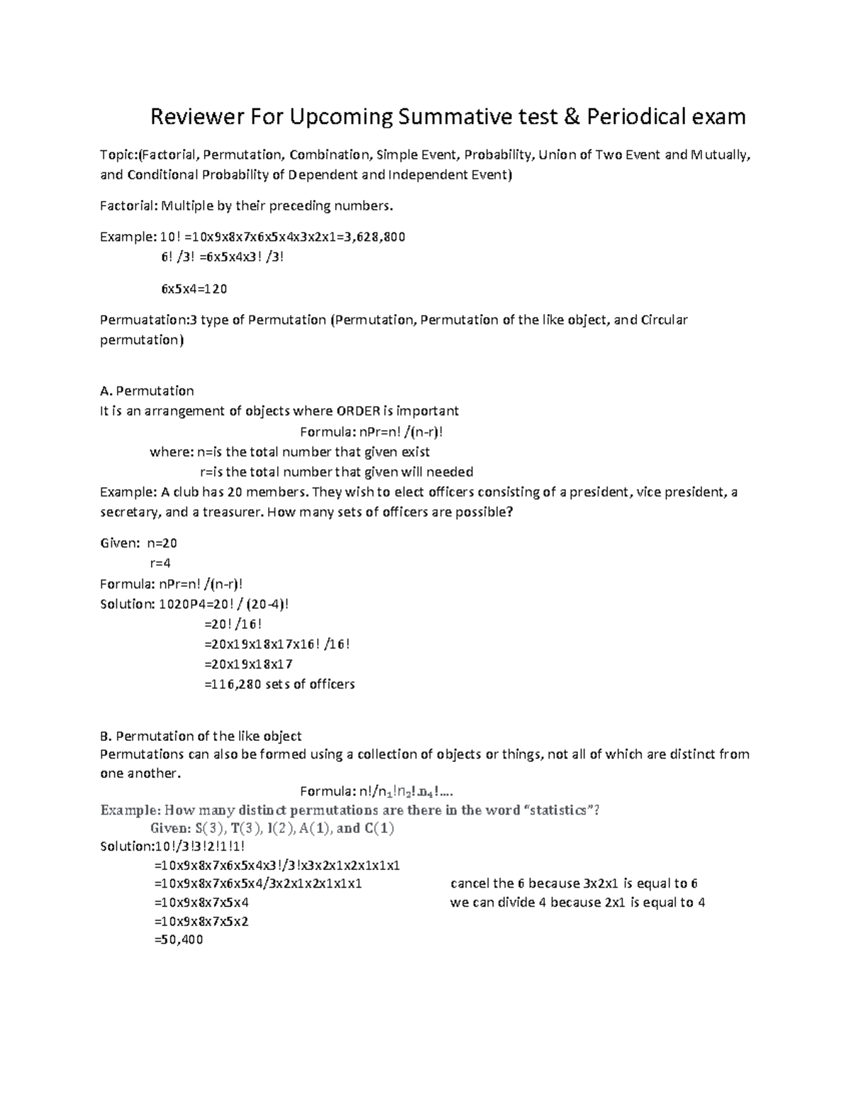 Reviewer-For-Math - Educational Purposes - Reviewer For Upcoming ...