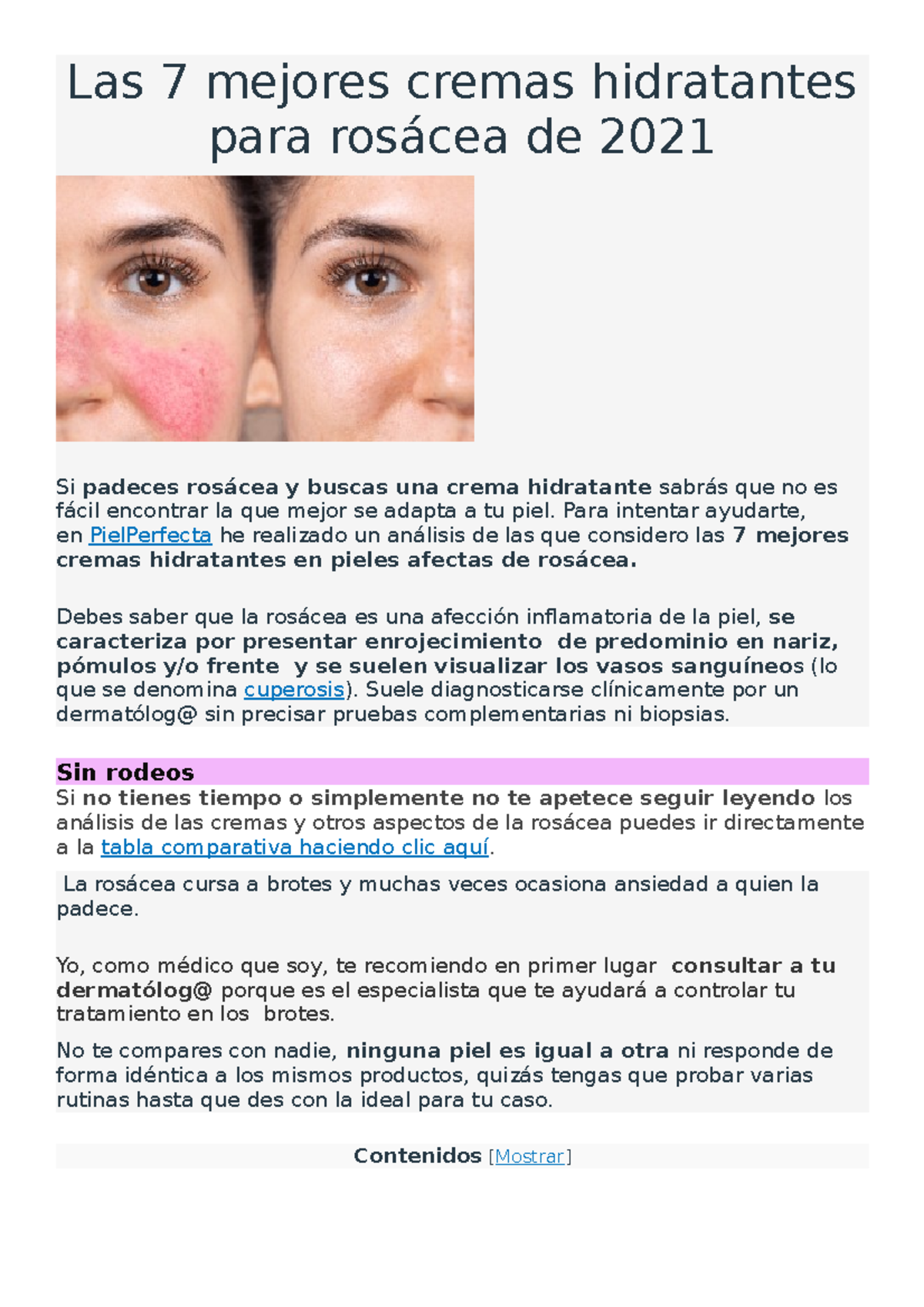Salud - popopop - Las 7 mejores cremas hidratantes para rosácea de 2021 ...