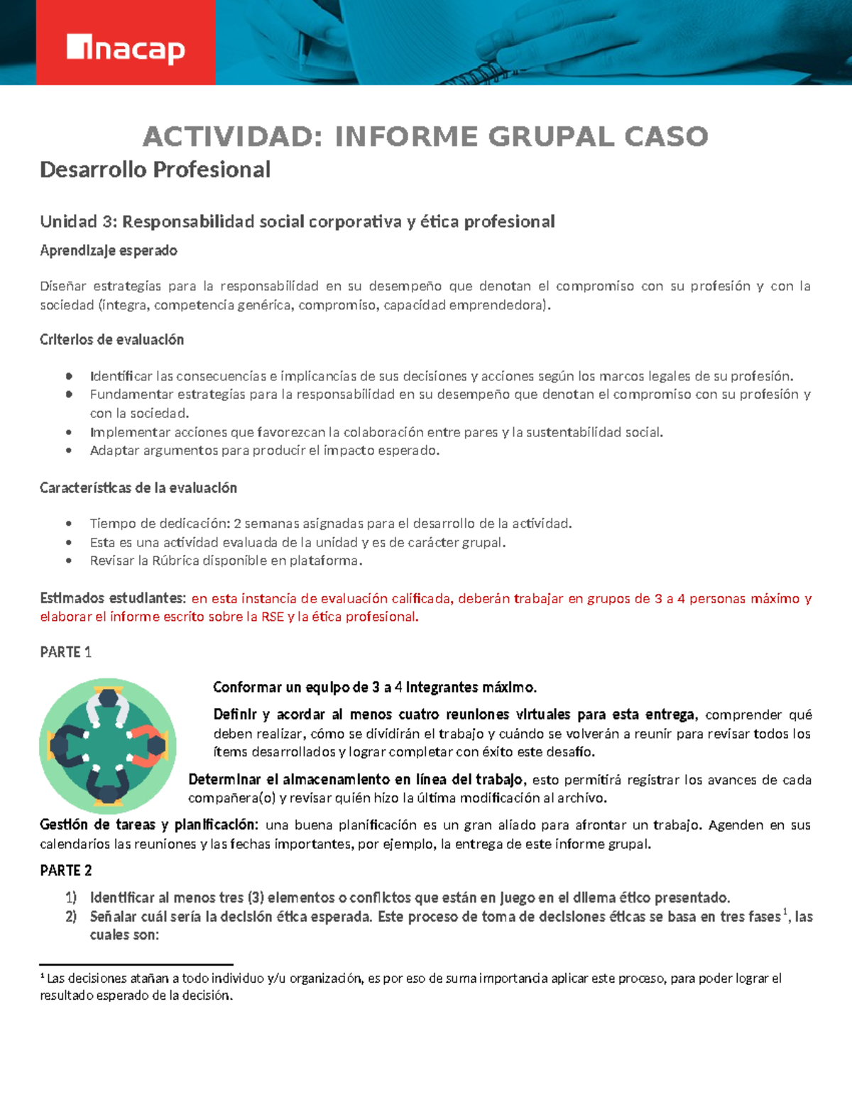 FGDP01 U3 ES13 V2 - informe - ACTIVIDAD: INFORME GRUPAL CASO Desarrollo ...