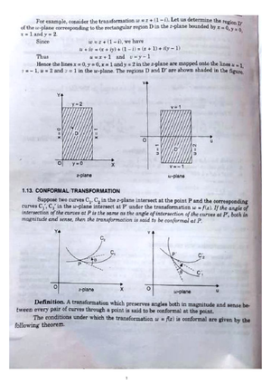 Conformal Transformation Theorem - Btech Mechanical engineering - Studocu