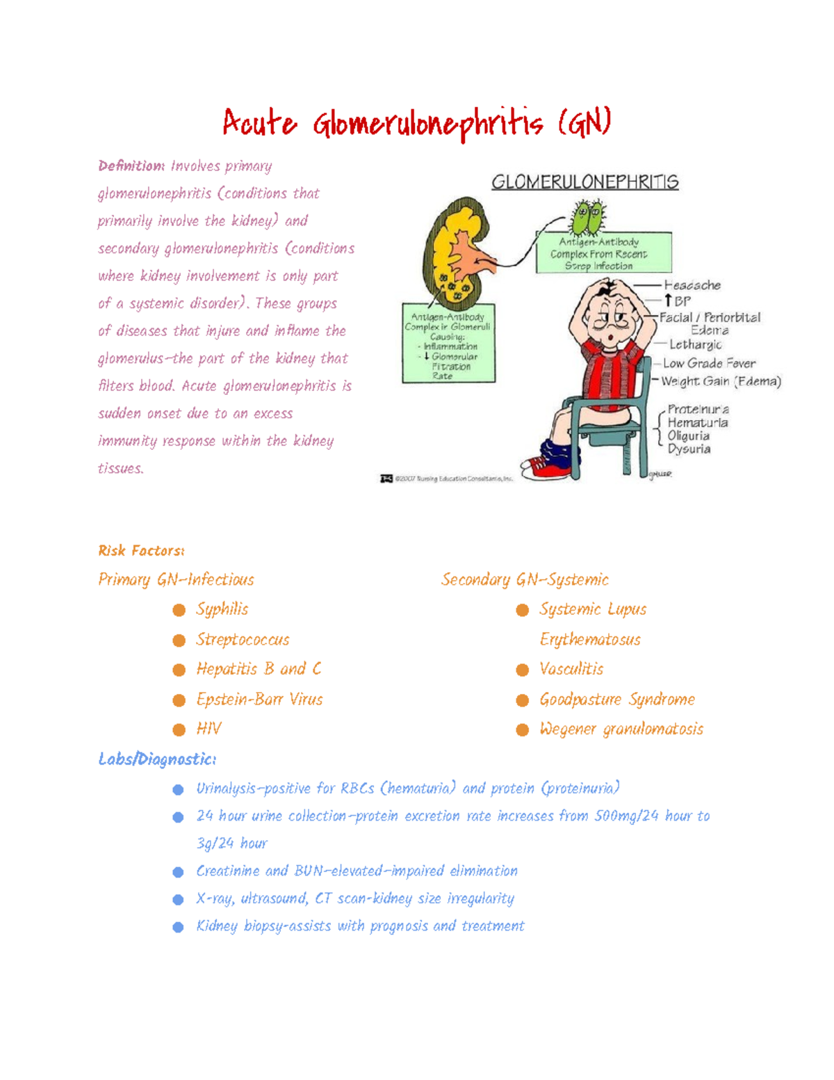 Team 4 Acute Glomerulonephritis - Acute Glomerulonephritis (GN ...