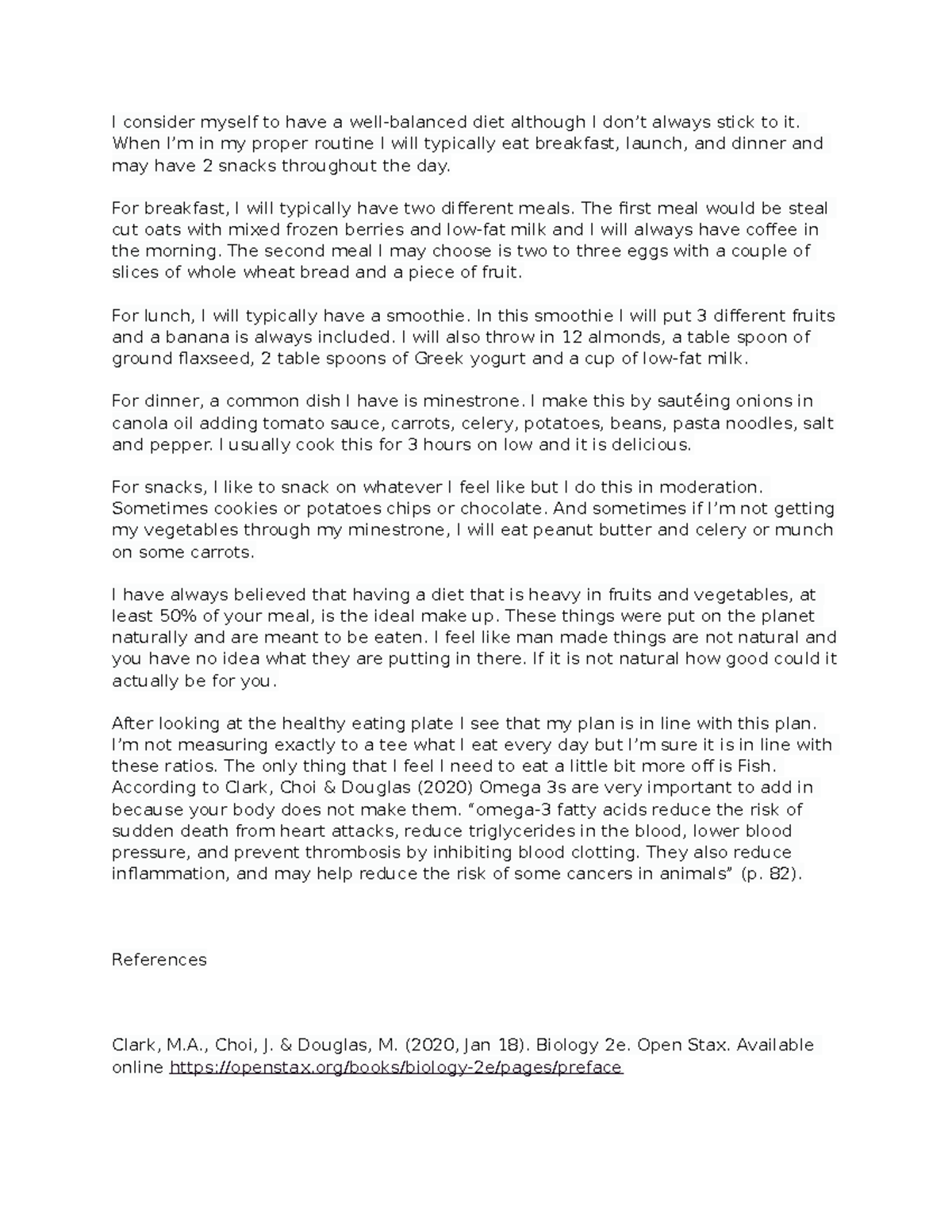 Having A WELL Balanced DIET Discussion - I consider myself to have a ...