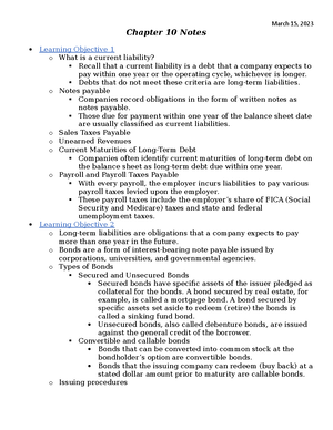 Chapter 1 Notes - Generally Accepted Accounting Principles ³ standard ...