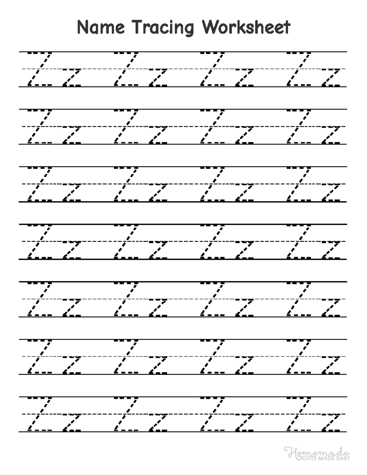 Name-tracing-worksheet - Teacher Education - Studocu