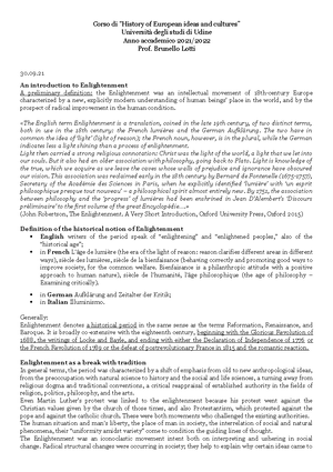 History of European Ideas and Cultures - The Enlightenment as a ...
