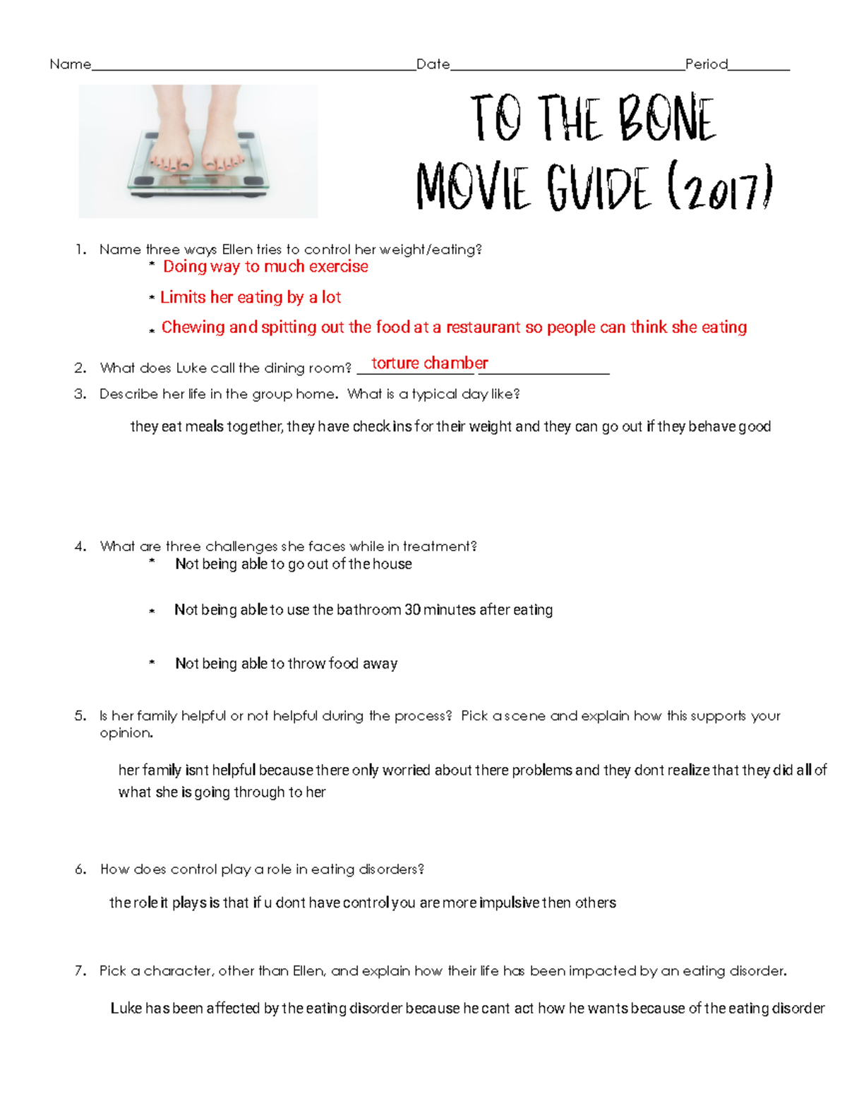 Kami Export - Williams Arevalo - Tothe Bone Movie Guide 2014 Eating ...