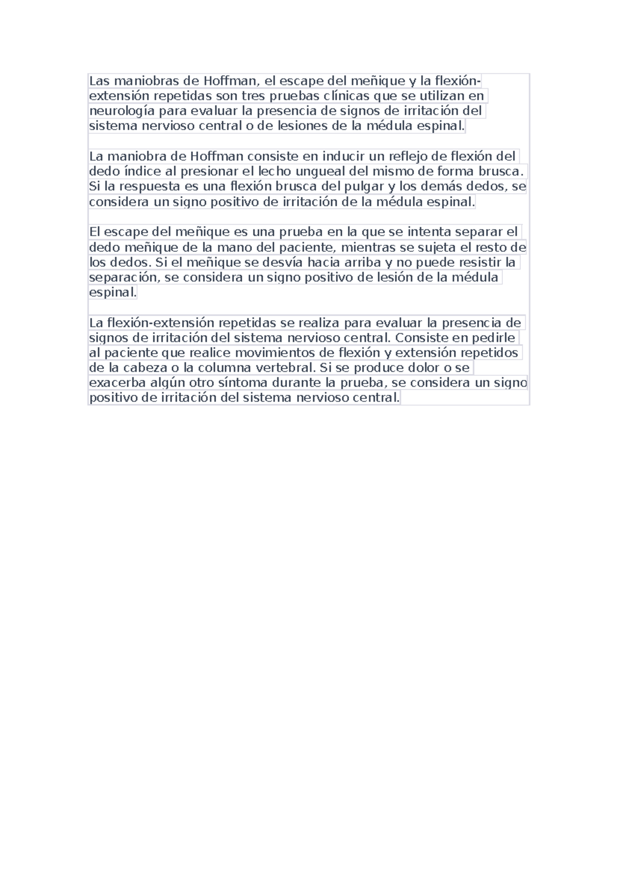 Maniobra de hoffman semio quirurgica - Las maniobras de Hoffman, el ...