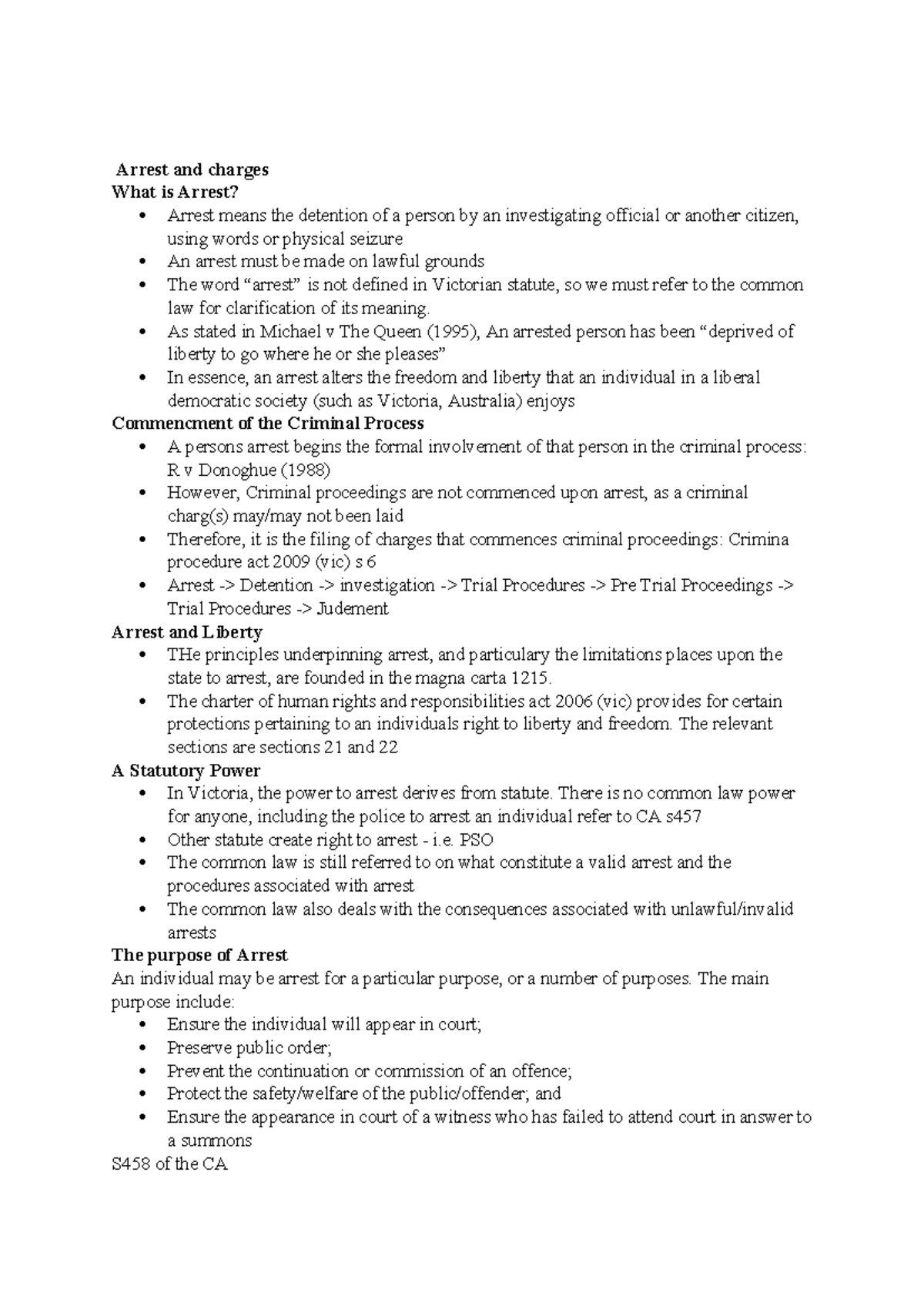Arrest andcharges, identification - Arrest and charges What is Arrest ...