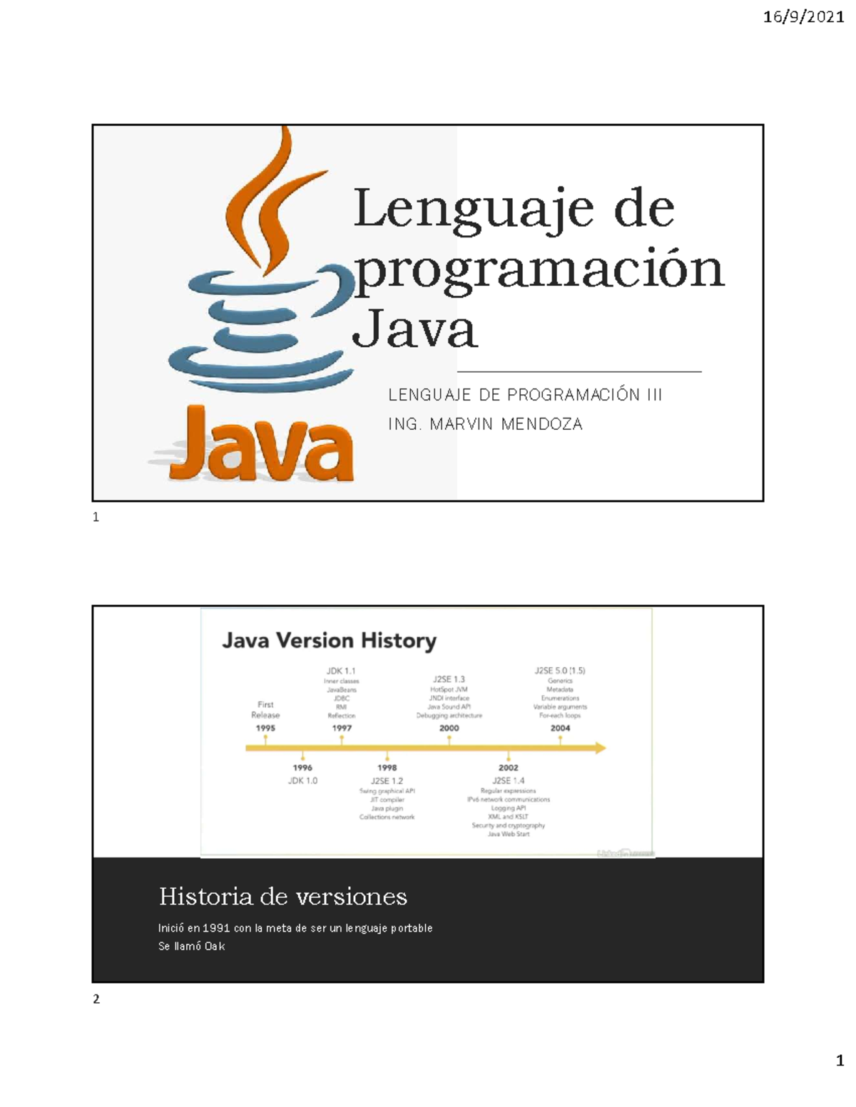 03 Java - lkjj - Lenguaje de programación Java ####### LENGUAJE DE ...