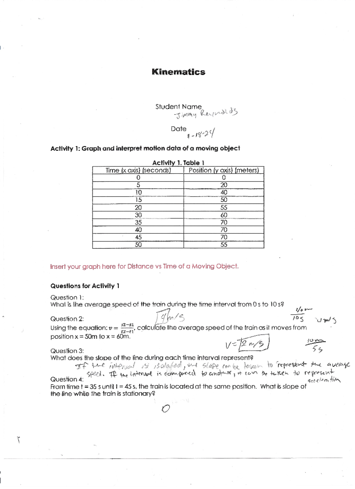 Kinematics - PHY 150 - Studocu