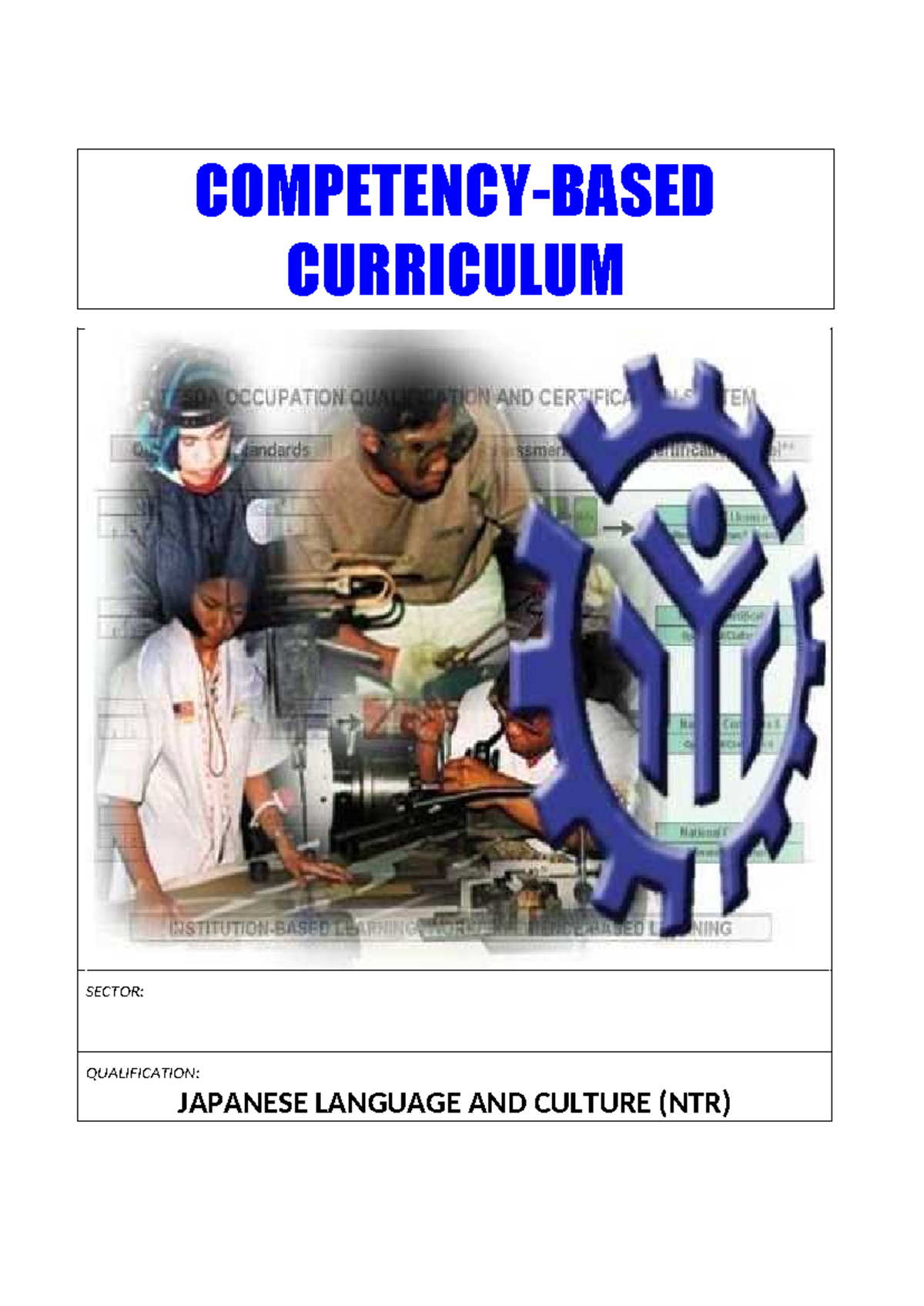CBC Japanese - COMPETENCY-BASED CURRICULUM SECTOR: QUALIFICATION ...