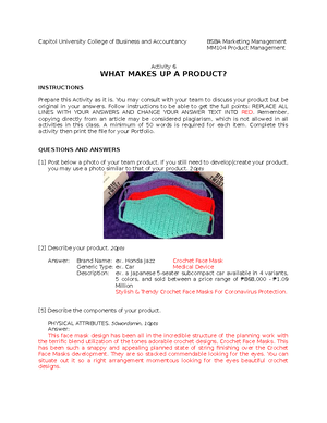 NEW Product Development - Capitol University College of Business and ...