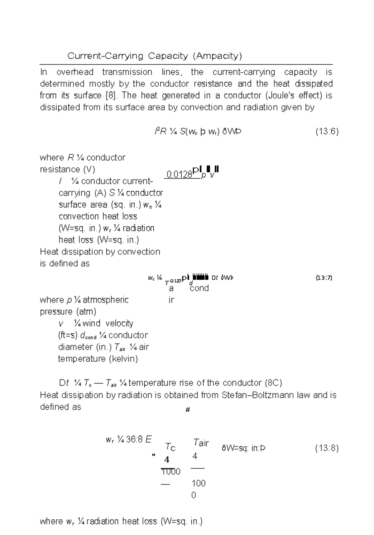 Current - Current-Carrying Capacity (Ampacity) In overhead transmission ...