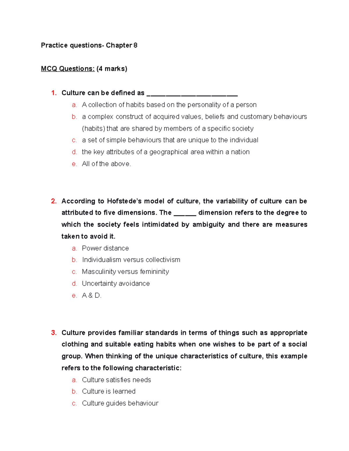 Chapter 8 Tutorial Questions - BER 210 - UP - Studocu