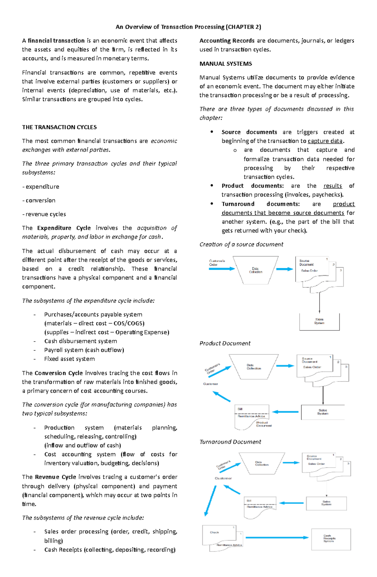 AN Overview OF Transaction Processing( Chapter 2) - An Overview of ...