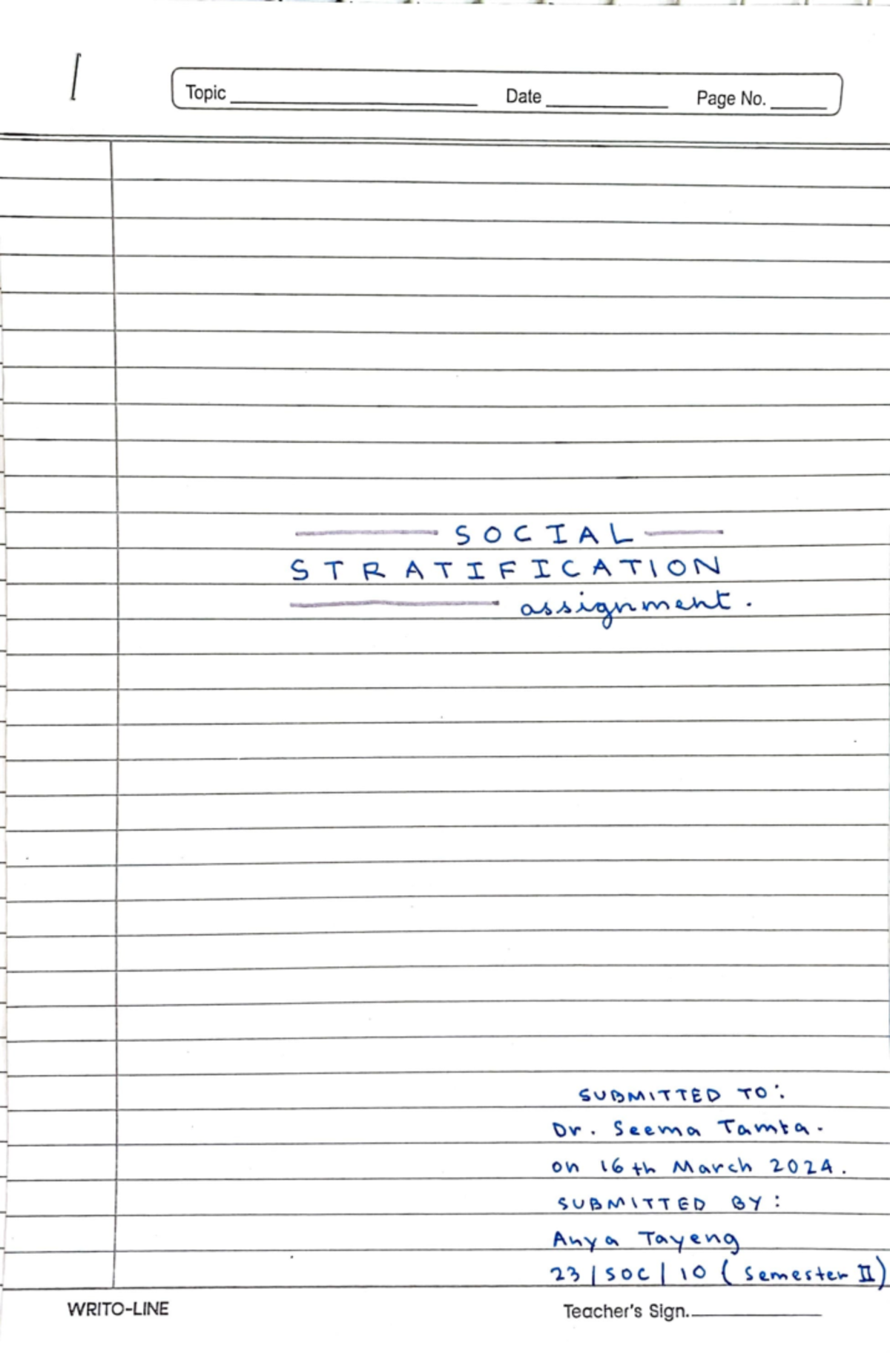 SST assignment - Anya Tayeng - _, _, -L I ( Topic Date Page No. __ ] I ...