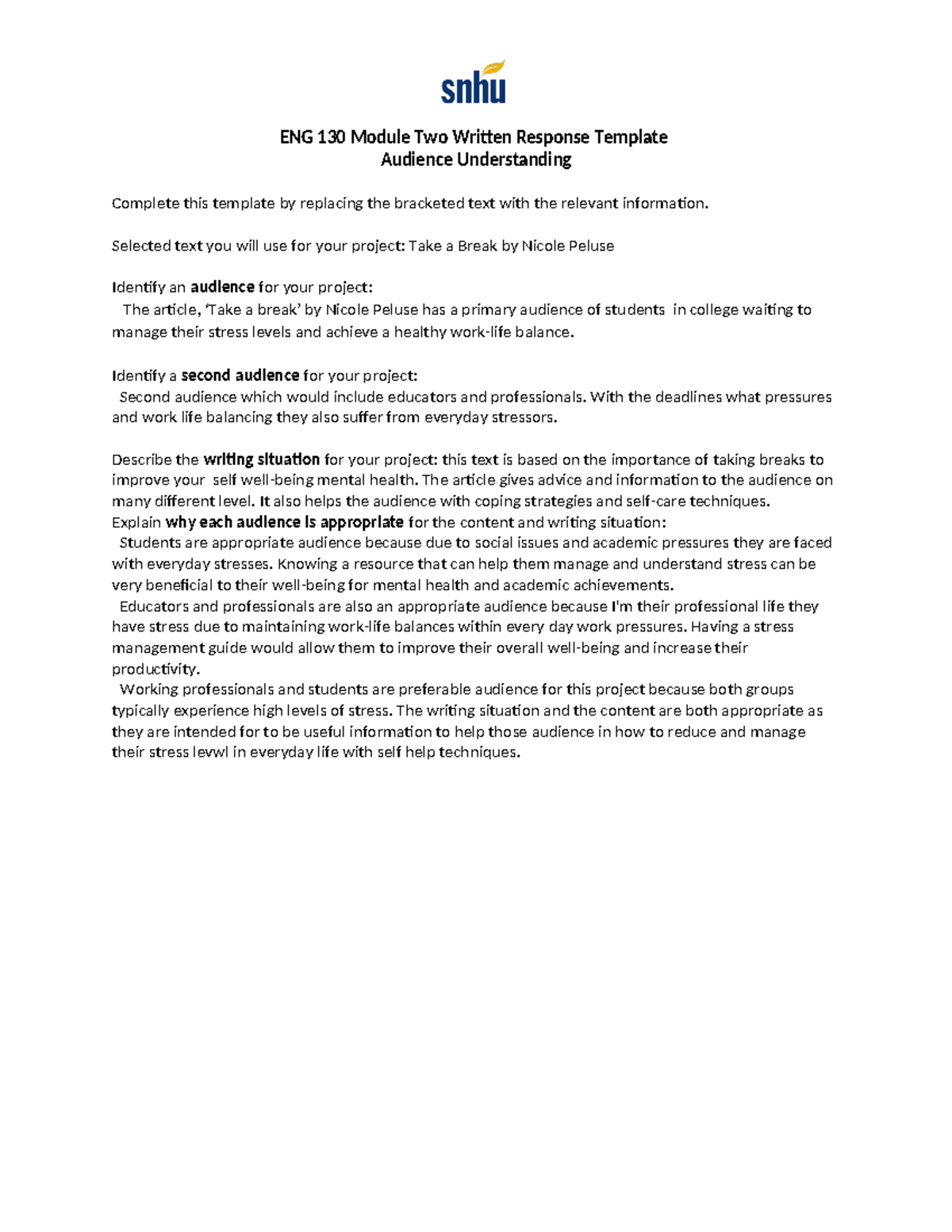 ENG 130 Module 2-2 Written Response Finishe - ENG 130 Module Two ...