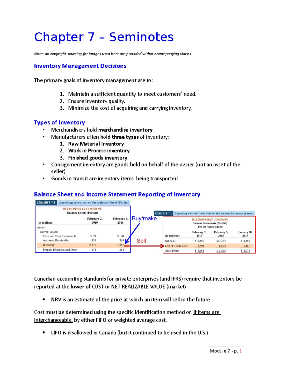 COMM 201 Chapter 7 Seminotes - Chapter 7 – Seminotes Note: All ...