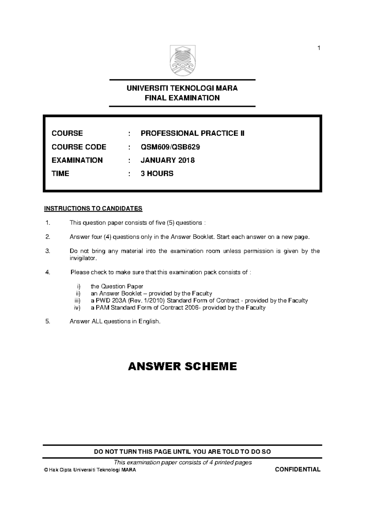 Contoh Jawapan - Answer scheme - © Hak Cipta Universiti Teknologi MARA ...