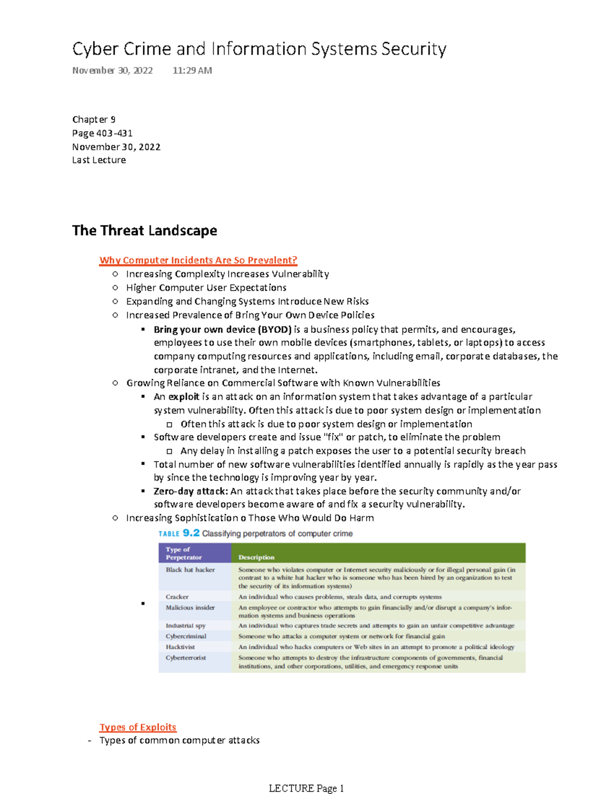 Cyber Crime and Information Systems Security - Chapter 9 Page 403- 431 ...