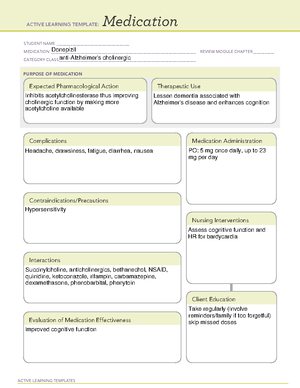 Medication Sheet- Insulin Glargine- Upload - ACTIVE LEARNING TEMPLATES ...
