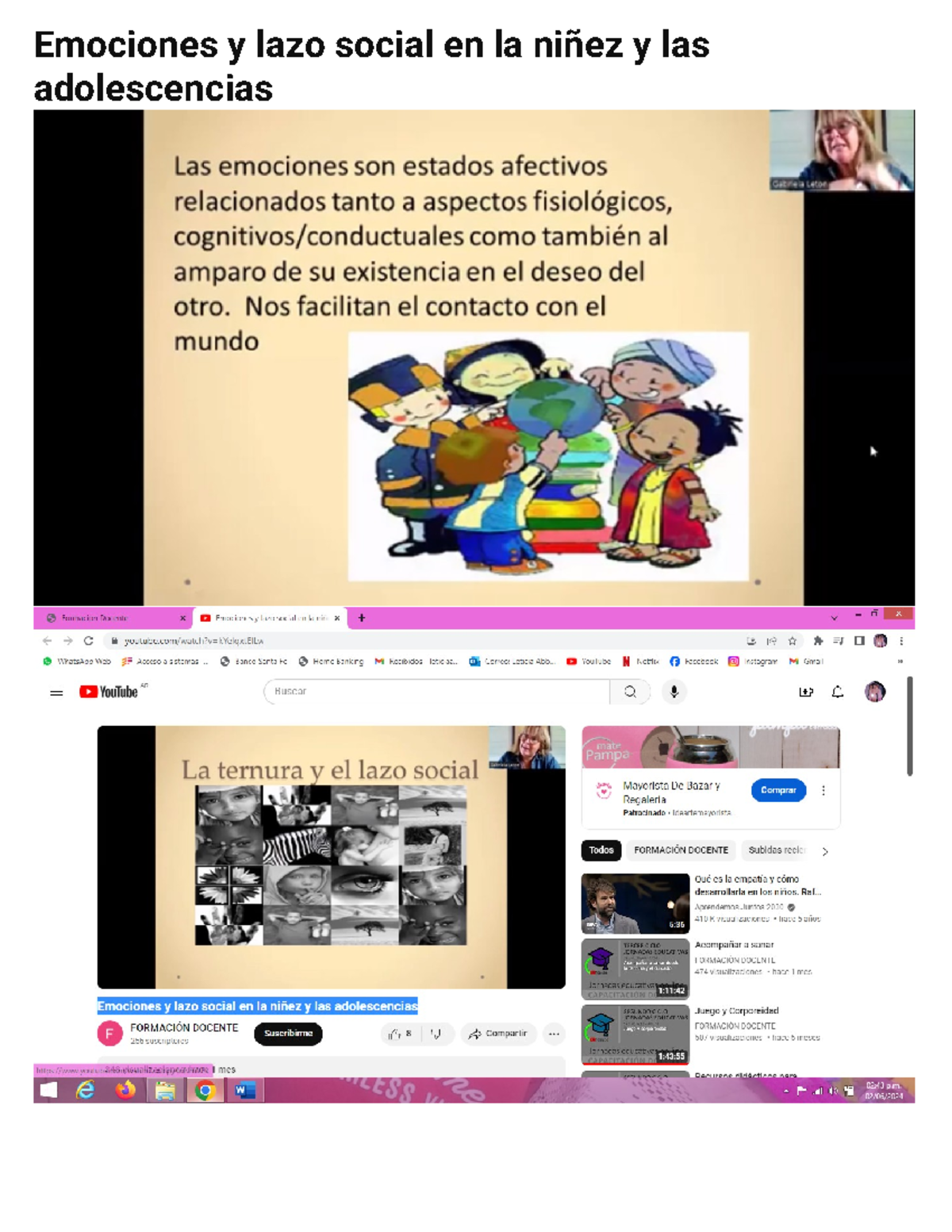 Ciclo 3 - 2 Emociones y lazo social en la niñez y las adolescencias ...