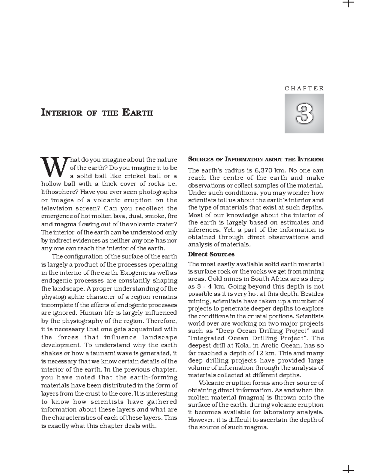 Interior of earth - notes - W hat do you imagine about the nature of ...