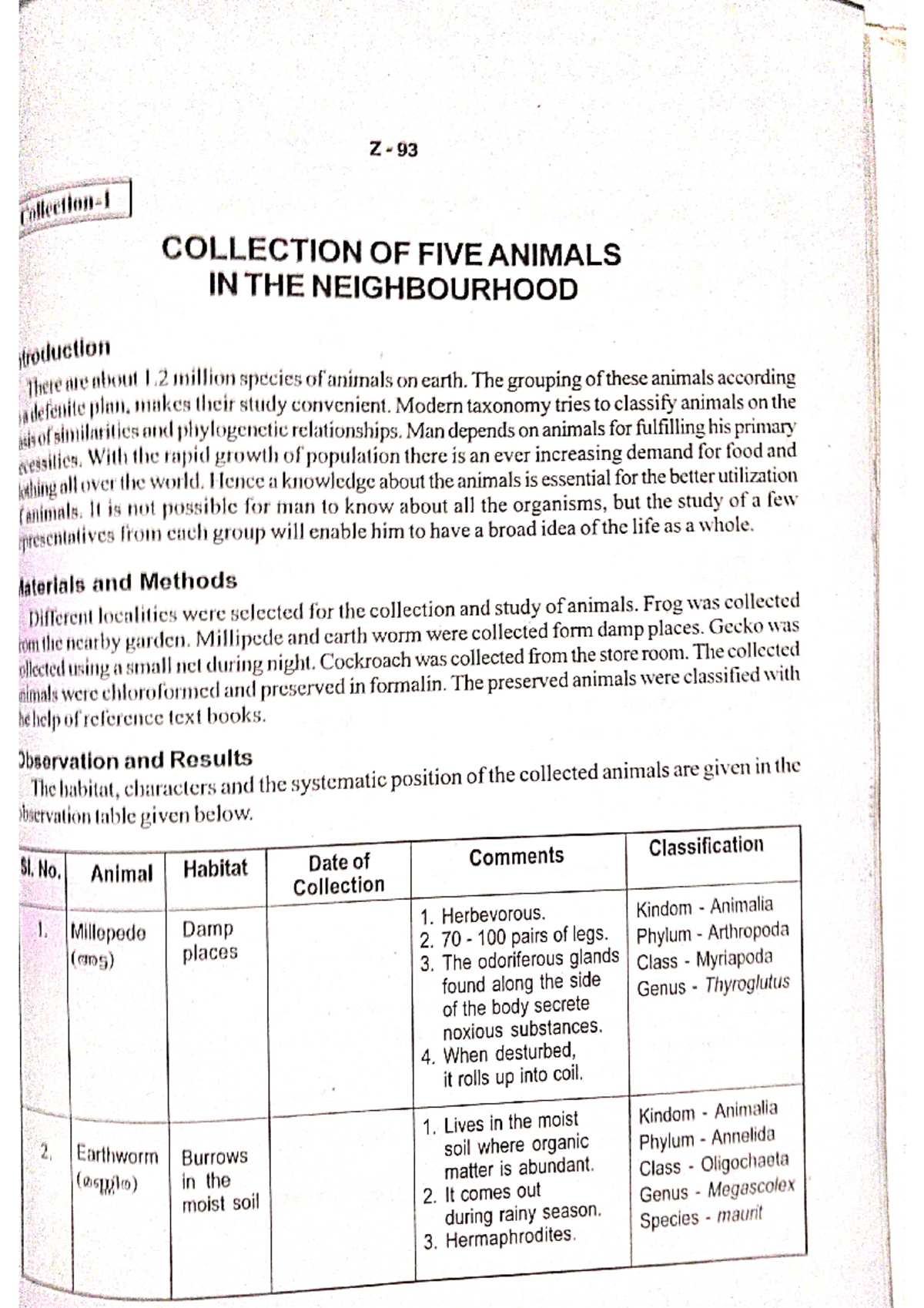 Zoology pdf 10 - Class notes - science - Studocu