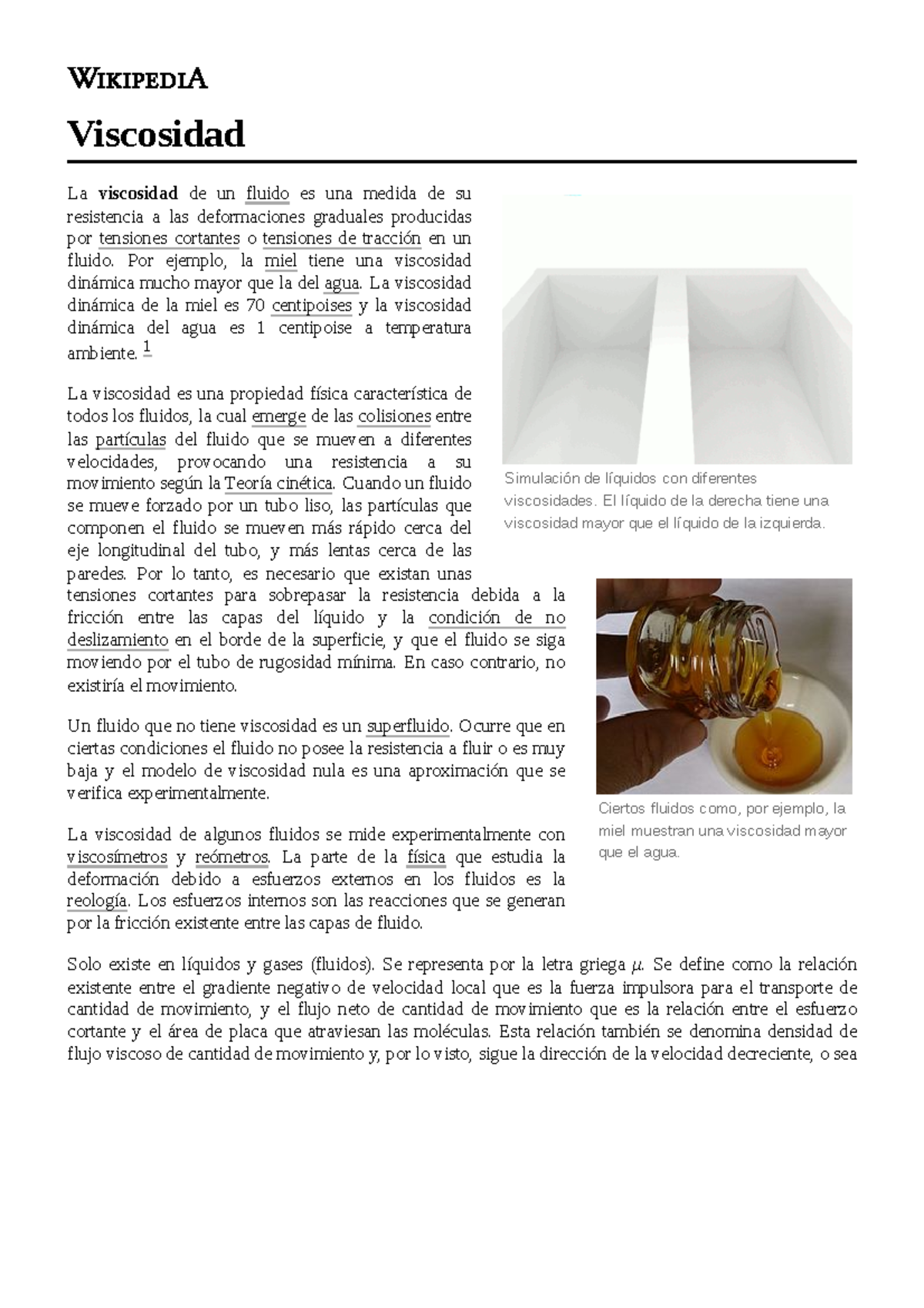 Viscosidad - química analítica - Simulación de líquidos con diferentes ...