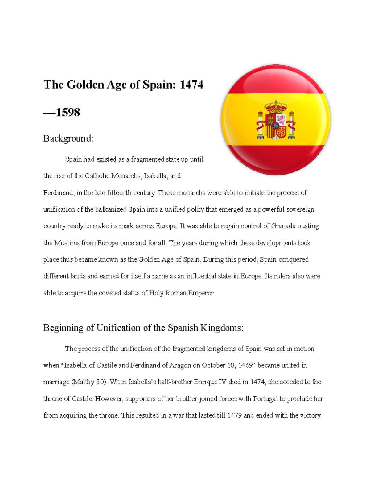 The golden age of spain 1474 to 1598 - The Golden Age of Spain: 1474 ...