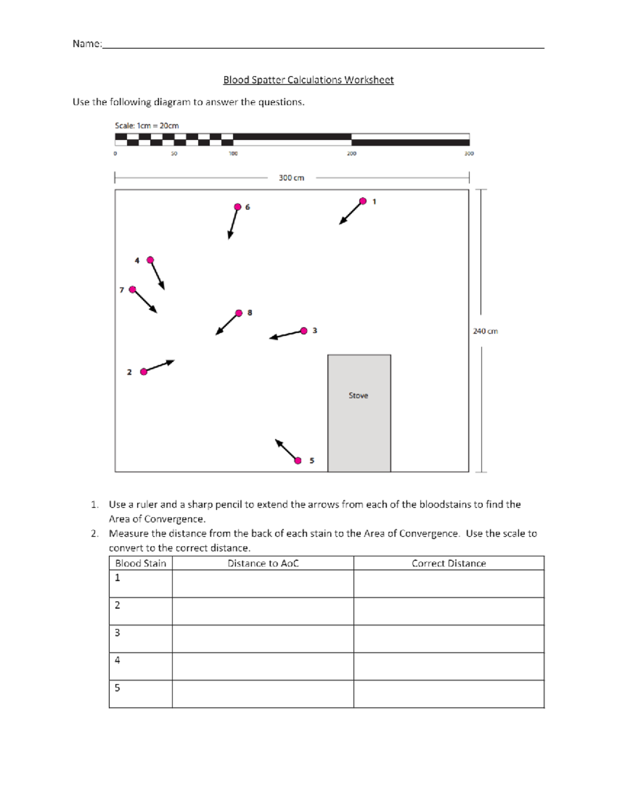 Attachment PDF blood spatter calculations worksheet - Name: Blood ...