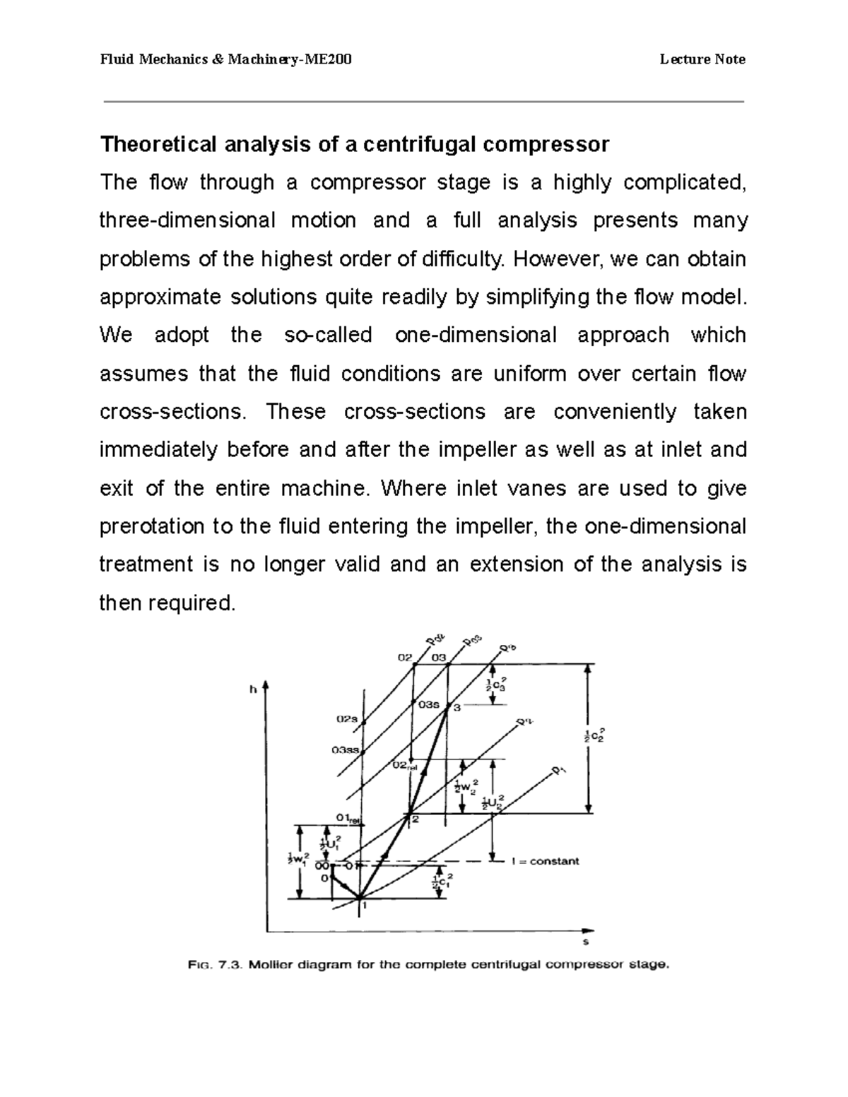 Fluid Mechanics & Machinery Module 3 Lecture Note 5 - Theoretical ...