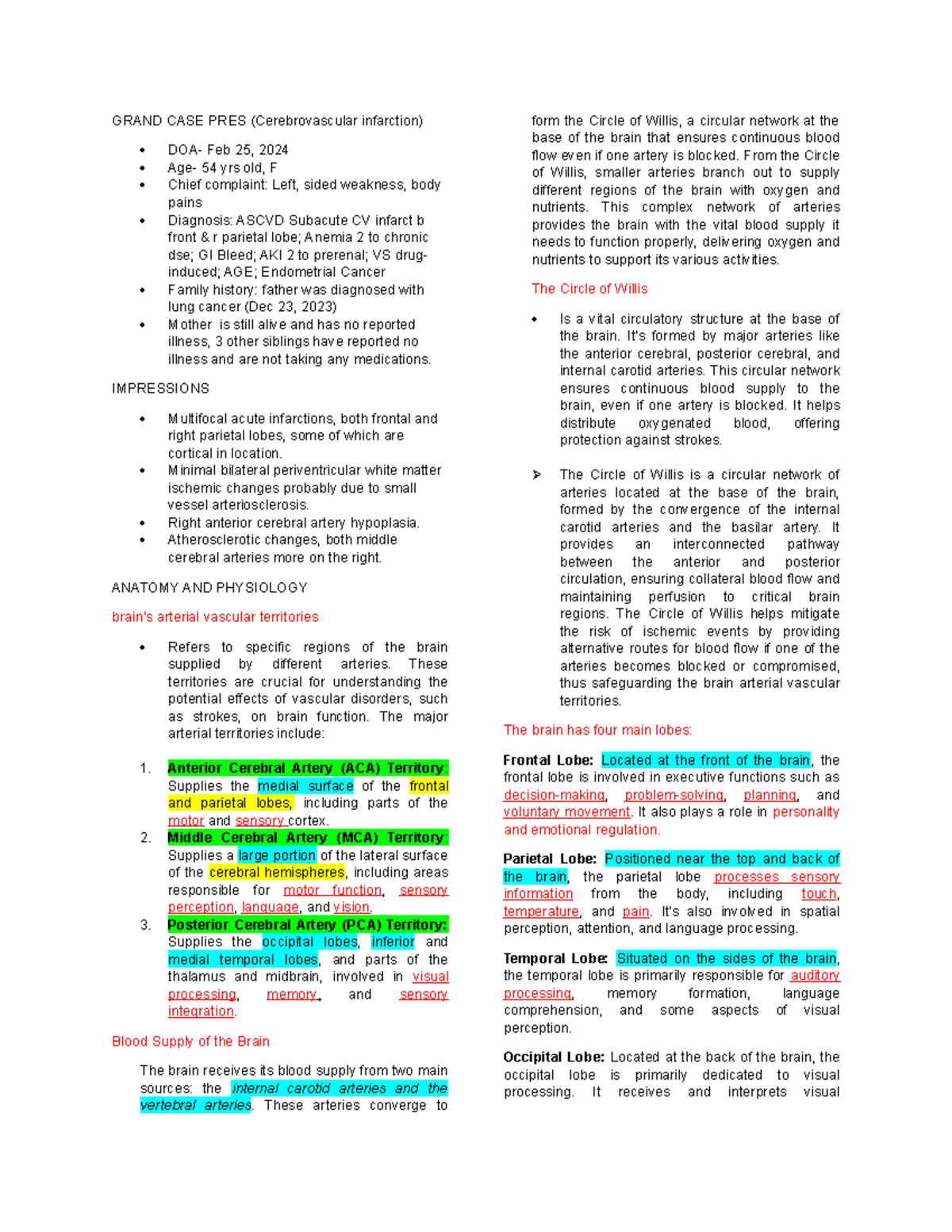 Grand-case-pres - Summary Bachelors of Science in Nursing - GRAND CASE ...