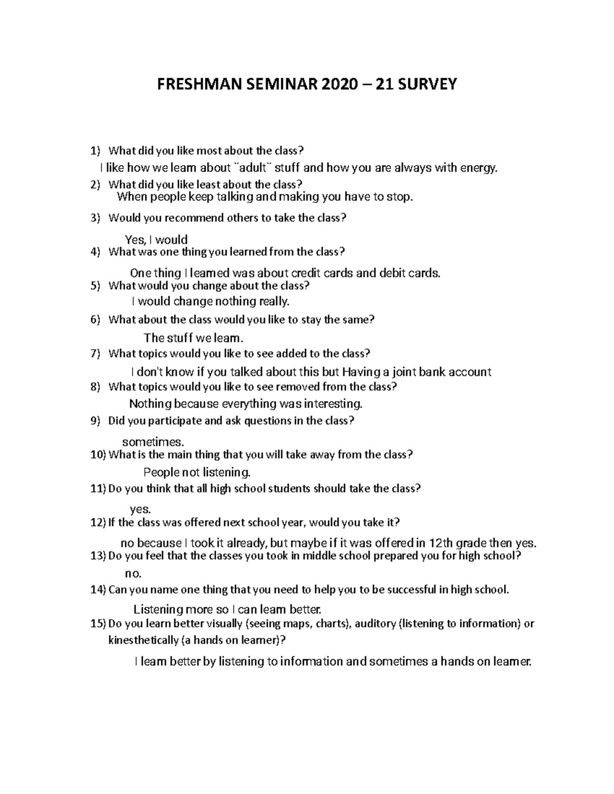 Kami Export - Christian Ruiz - Freshman Seminar 2020 Survey - FRESHMAN ...