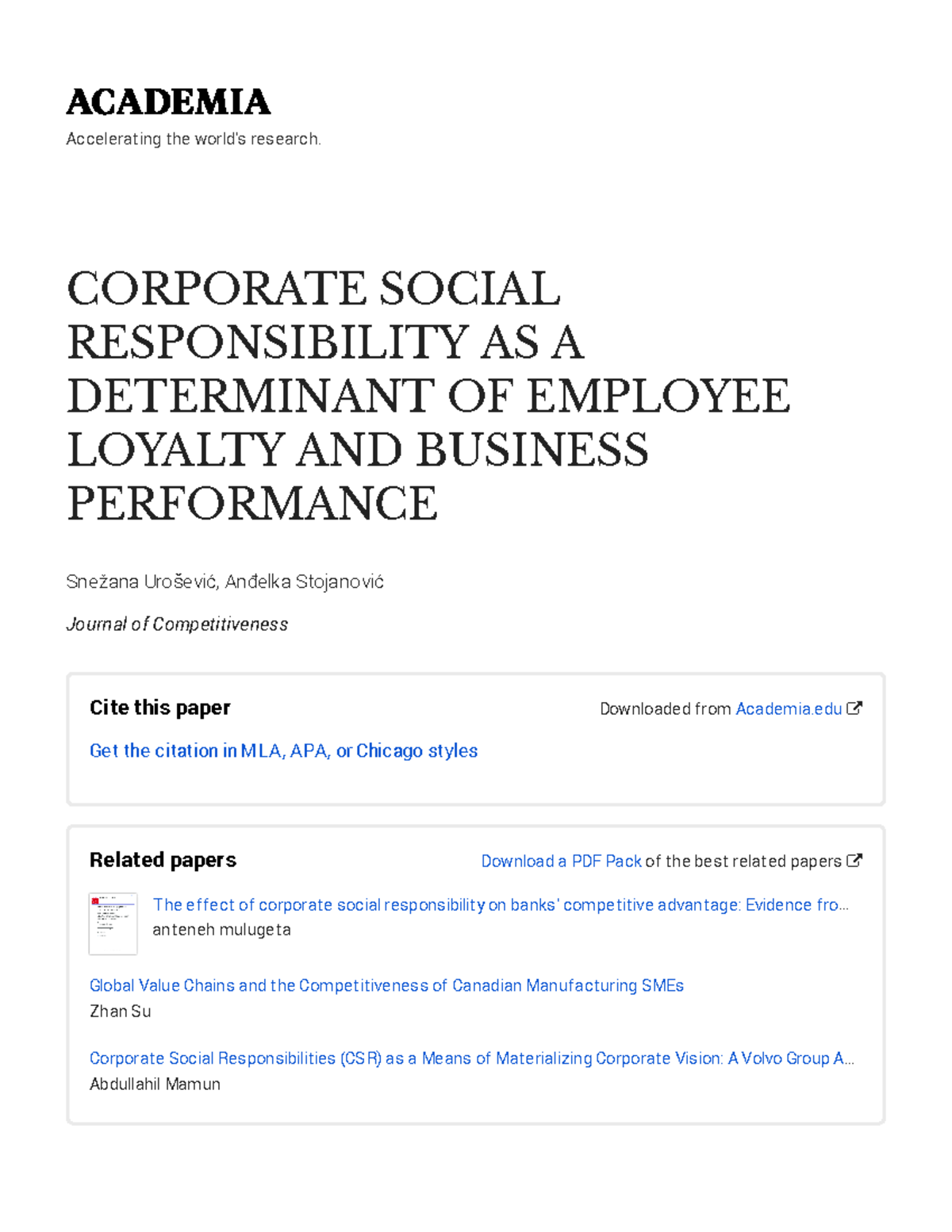 Csr-with-questionnaire - Accelerat ing t he world's research. CORPORATE ...