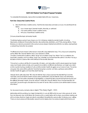 SNHU 107 Module Four Journal Template - SNHU 107 Module Four Journal ...
