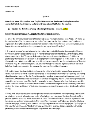 World Refugee Day Partner Paragraph Practice 2 - Names: Period: World ...