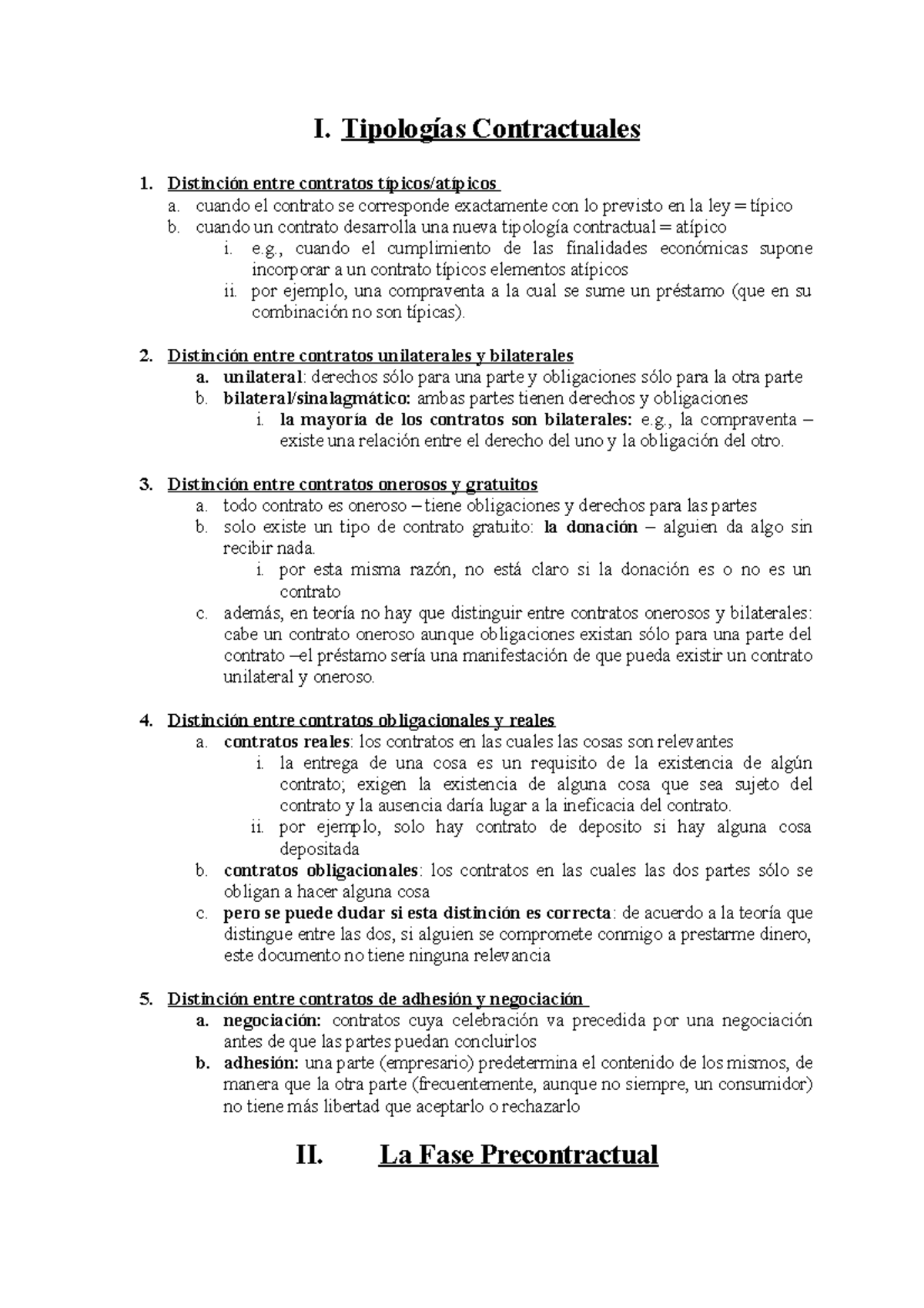 Tema 2 - Tipologias contractuales fase precontractual e interpretación e integracion de ...