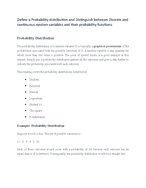 Common Probabilty Distribution-3 - define shortfall risk, calculate the ...