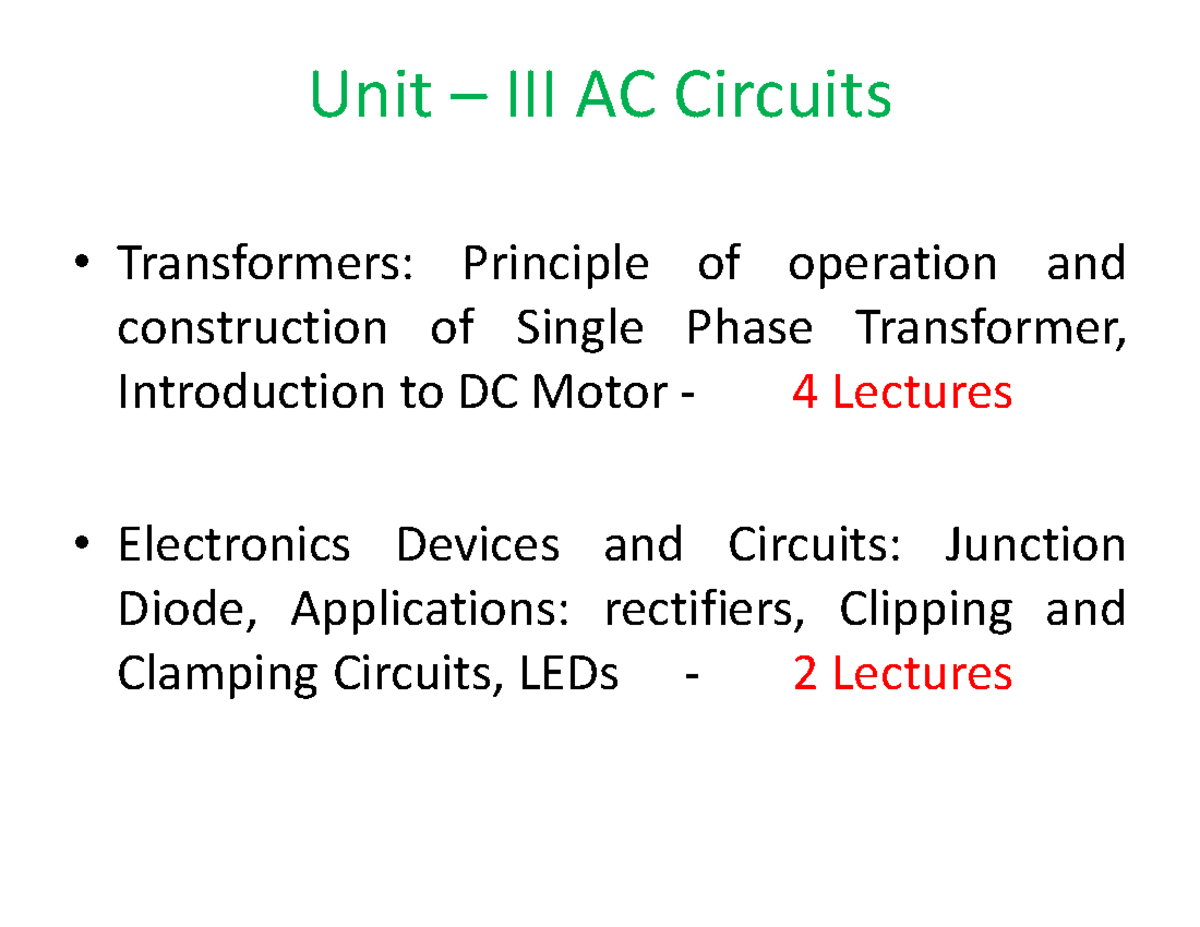 Electrical Unit 3 - Complete notes on Unit 3 - AC Circuits ...