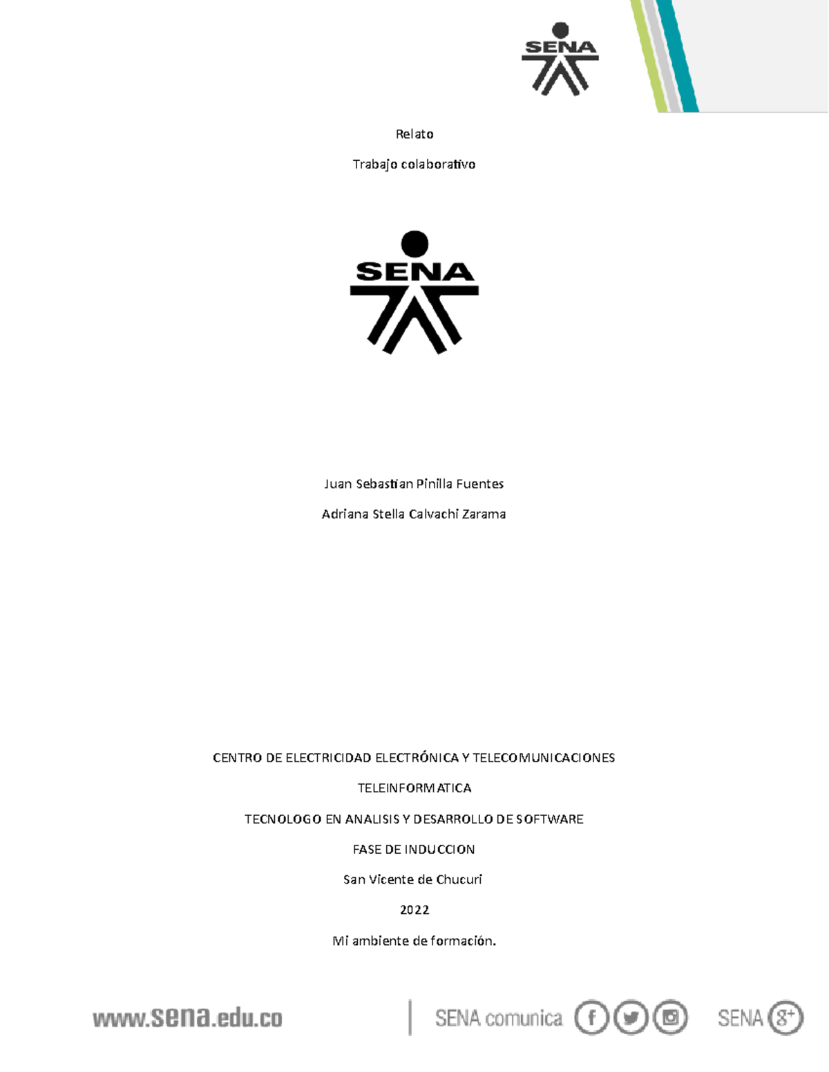 Relato - Trabajo colaborativo - Sebastian Pinilla - Relato Trabajo ...